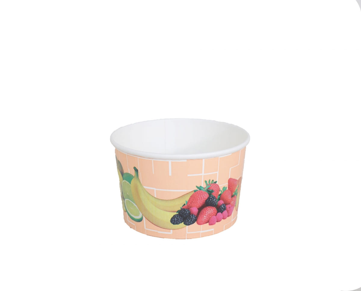 Eisbecher Pappe 340 ccm Früchtedruck | Eisbecher aus Pappe ...